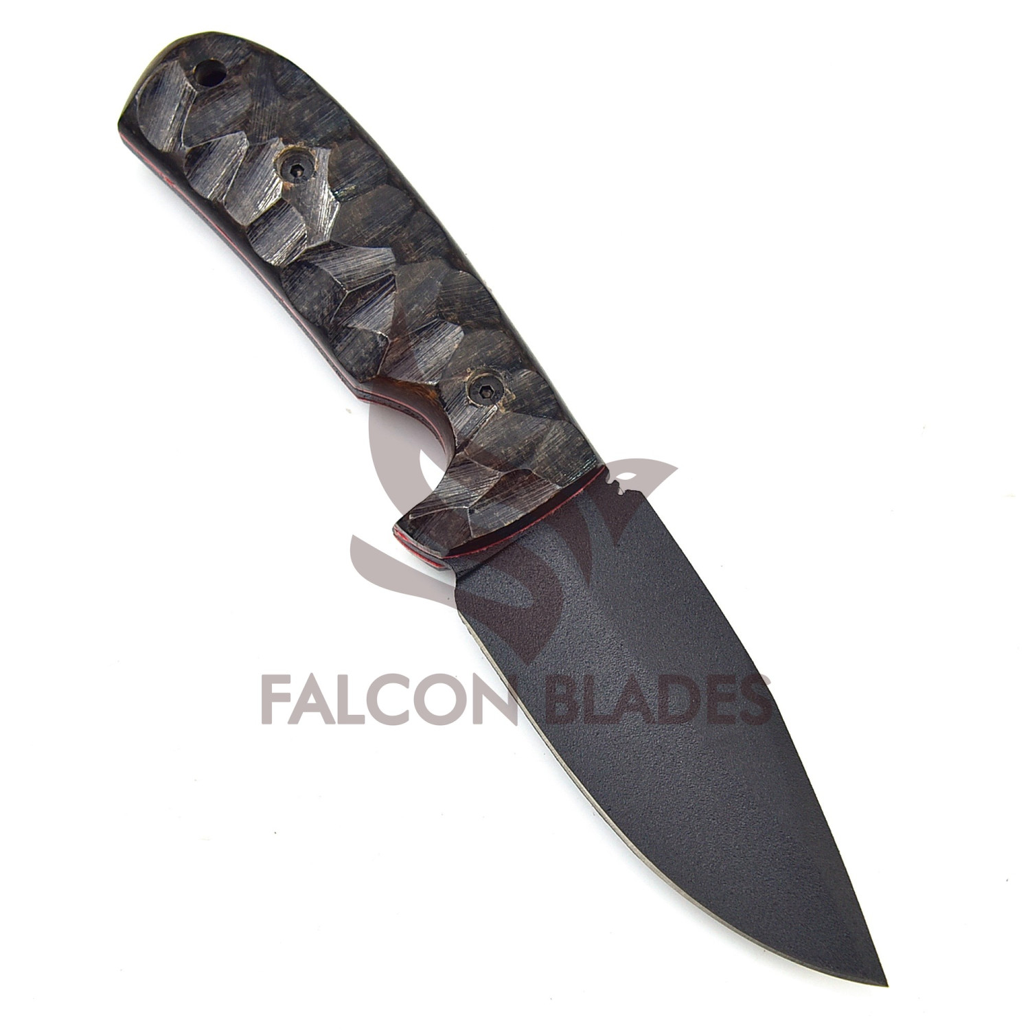 carbon steel powder coated/black oxide blade, skinner, knife, hunting ...