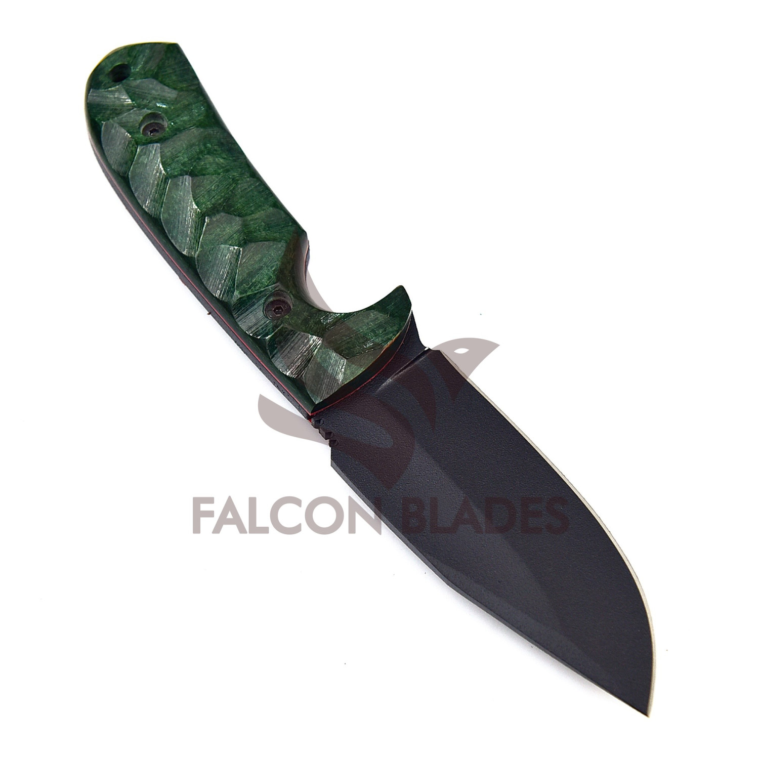 carbon steel powder coated/black oxide blade, skinner, knife, hunting ...